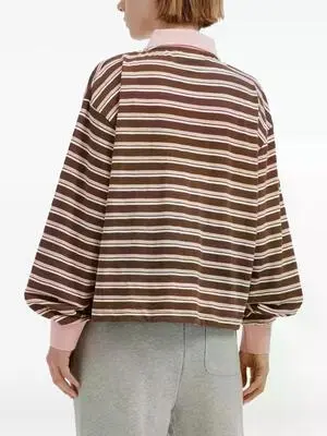 CHOCOOLATE Horizontal-stripe Polo Shirt