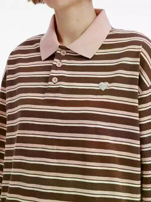CHOCOOLATE Horizontal-stripe Polo Shirt