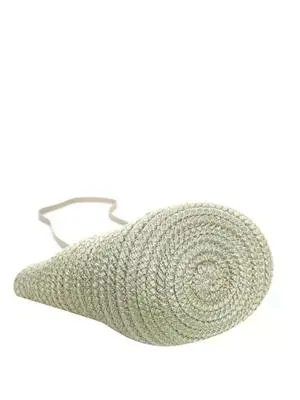 Balenciaga Woven Nylon Ibiza Basket Bag - Green