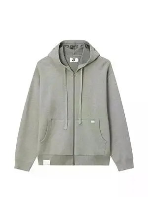 Izzue Logo-print Zip-up Hoodie - Grey