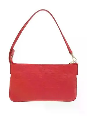 Fendi 2000-2010 Zucchino Embossed Nappa Tassel Handbag