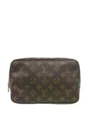 LOUIS VUITTON 1991 Monogram Trousse Toilette 23 Clutch Bag - Brown