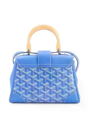 Goyard Saigon Top Handle Bag Coated Canvas With Leather Mini Shoulder Bag