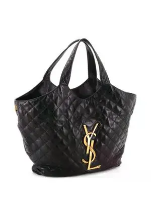 Saint Laurent Icare Shopping Quilted Leather Maxi Tote Bag