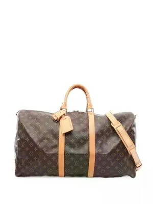 LOUIS VUITTON 2006 55 Keepall Bandoulière Tote Bag - Brown