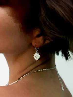 DOWER & HALL True North Talisman Drop Earrings
