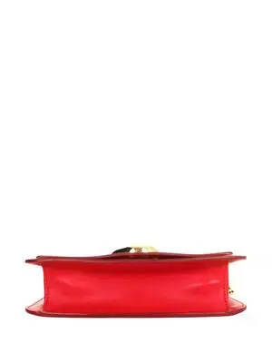 Chloé Calfskin And Suede C Chain Crossbody Bag - Red