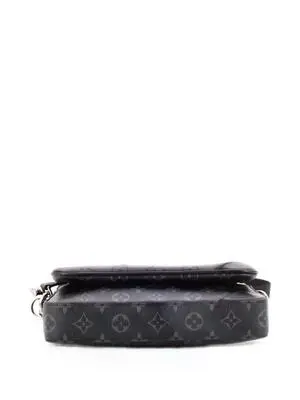 LOUIS VUITTON Trio Messenger Bag Reverse Monogram Eclipse Canvas Crossbody Bag