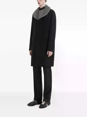 MAISON MARGIELA Shearling-collar Coat