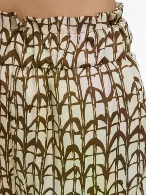 Sisley Graphic-print Paperbag-waist Shorts