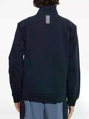 EA7 Logo-print Half-zip Sweatshirt