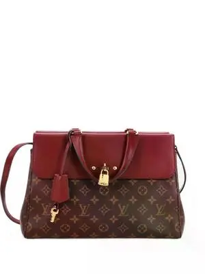 LOUIS VUITTON Venus Handbag Monogram Canvas And Leather Satchel - Brown