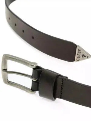 Guess Leather Logo-plaque Belt