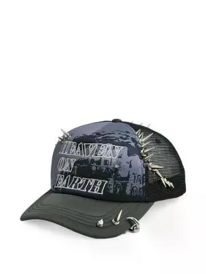 EREHWON The Dystopia Stud-embellished Trucker Cap