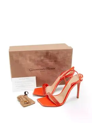GIANVITO ROSSI Britney Velvet Slingback Sandals