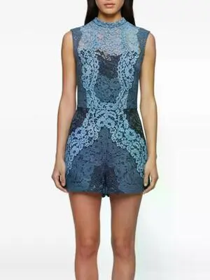 Sandro Palace Backless Lace Playsuit