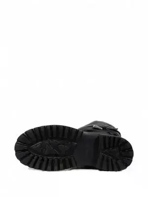 BOHEMSEO Folded Belted Zip-fastening Boots
