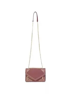 KAT MACONIE Evelyn Stud-embellished Shoulder Bag - Red