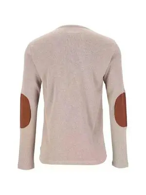 MAISON MARGIELA Elbow-patch Ribbed-knit Sweater