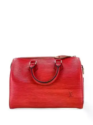LOUIS VUITTON Speedy Handbag Epi Leather 25 Satchel - Red