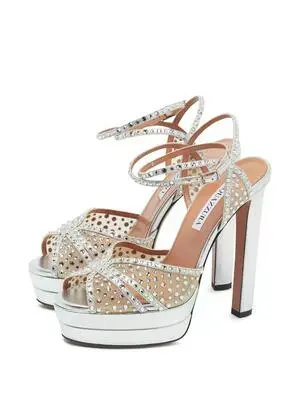 AQUAZZURA Lover Plateau Sandals