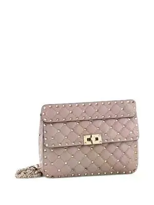 Valentino Garavani Rockstud Spike.up Flap Bag Quilted Leather Medium Shoulder Bag