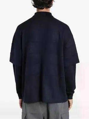 DARKPARK Zack Layered-sleeve Panelled Polo Shirt