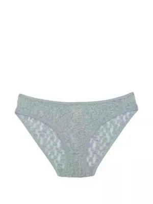 BASERANGE Musial Lace-textured Briefs - Blue