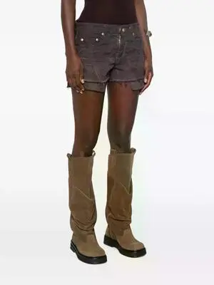 Rick Owens Raw-cut Panelled Shorts