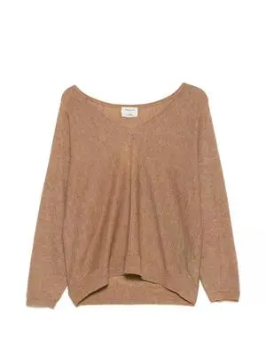 MAISON123 Metallic-effect V-neck Sweater