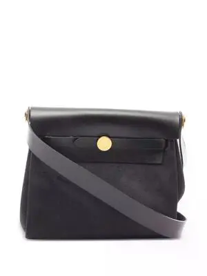 Hermès Mini Herbag Zip Shoulder Bag - Black