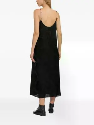 UMA WANG Velvet-effect Panelled Dress