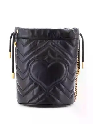 Gucci Gg Marmont Matelasse Leather Mini Bucket Bag