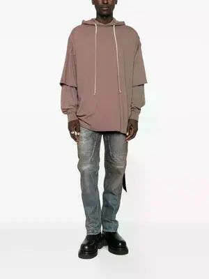 Rick Owens Tommy Hustler Hoodie - Brown