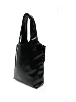 A.p.c. Logo-print Patent-finish Tote Bag