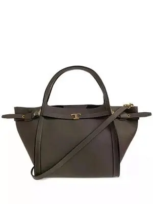 TOD'S T Signature Shopping Bag - Brown