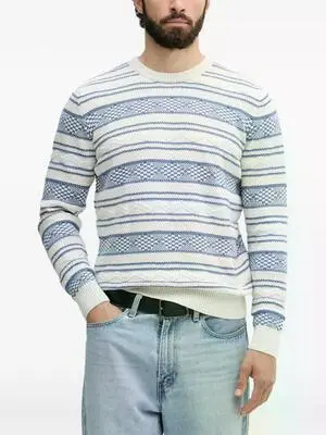 Guess Fair Isle Cable-knit Sweater - Neutrals