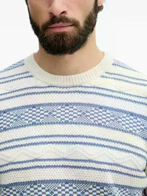 Guess Fair Isle Cable-knit Sweater