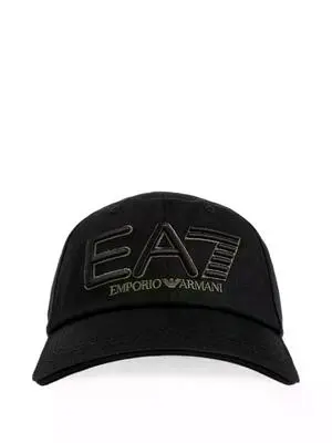 EA7 Logo-embroidered Baseball Cap - Black