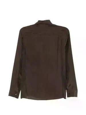 XACUS Silk Slub Flap-pocket Shirt