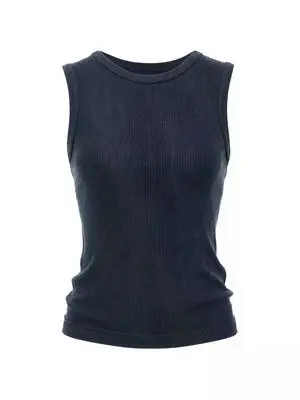 MULLER OF YOSHIOKUBO Twist-back Ribbed-knit Top - Black