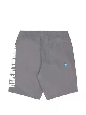 AAPE BY *A BATHING APE Moonface-embroidered Reversible Track Shorts