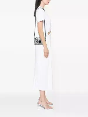 LOUIS VUITTON 2015 Graphic Print Calfskin Twist Wallet On Chain Crossbody Bag