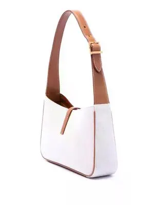 Saint Laurent Canvas And Leather Le 5 À 7 Shoulder Bag - White