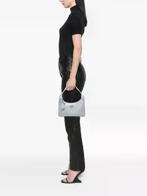 Prada 2019-2026 Mini Tessuto Re Edition 2000 Shoulder Bag - Grey