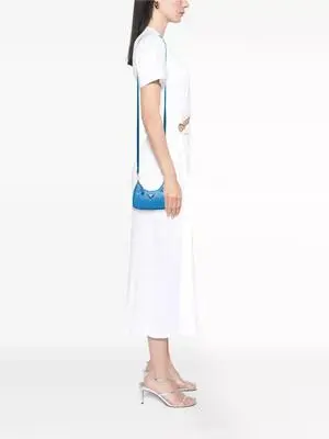 Prada Re Edition 2005 Saffiano Trimmed Tessuto Mini Satchel - Blue