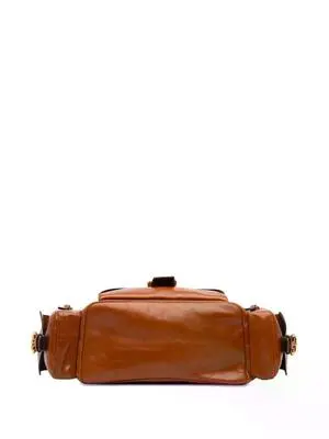 Chloé 2002-2026 Medium Shiny Calfskin Camera Bag Satchel - Brown