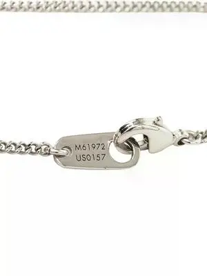 LOUIS VUITTON Collier Plaque Damier Pendant Necklace