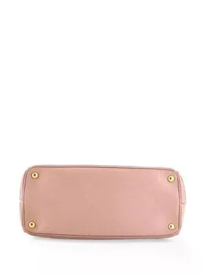 Prada Double Zip Lux Saffiano Leather Medium Tote Bag