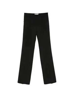 Max Mara Pressed-crease Straight-leg Trousers - Black